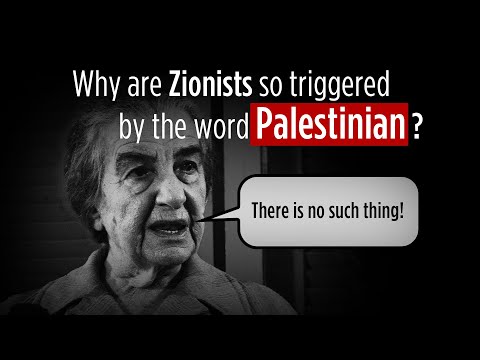 Why are Zionists so triggered by the word Palestinian?
