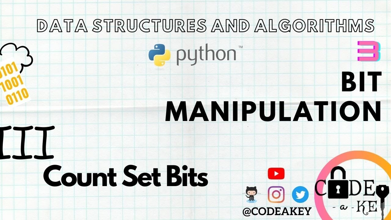3.3. Count Set Bits | Bit Manipulation | Data Structures and Algorithms | Python