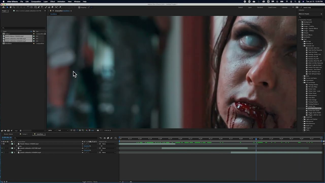 After Effects Text Animation & Custom Transitions Tutorial Part 2