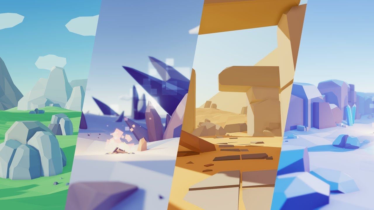 Low Poly Rocks Pack | Unity Asset Store & FAB