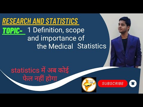 1. Definition, scope and importance of the Medical statistics // Research and Medical Statistics