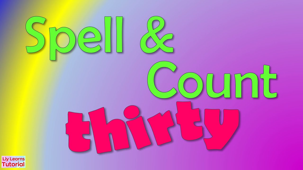 Spell and Count | Number Name 