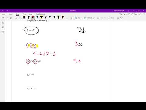 Algebraic Simplification (Foundation) – Winwood Maths