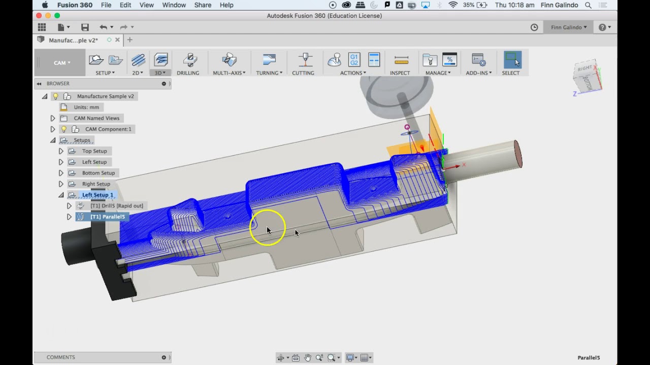 Parallel Toolpath and right setup