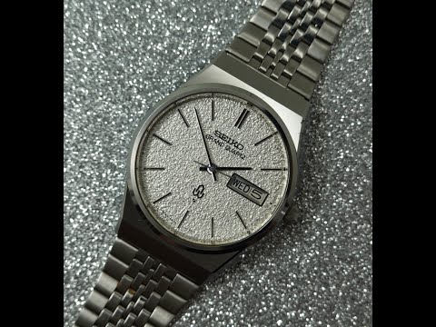 1977 Seiko Grand Quartz Snowflake men's vintage watch. Model reference 4843-8100 or QNK050
