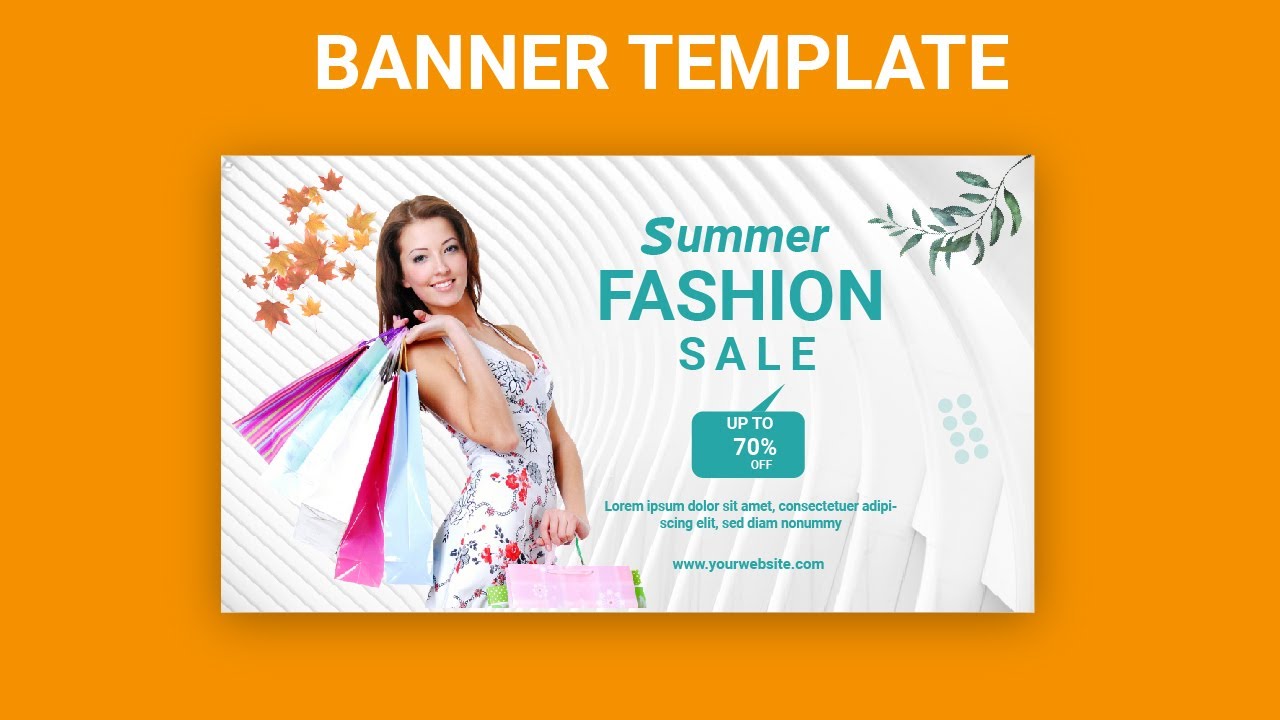 Adobe Illustrator banner template design 2022
