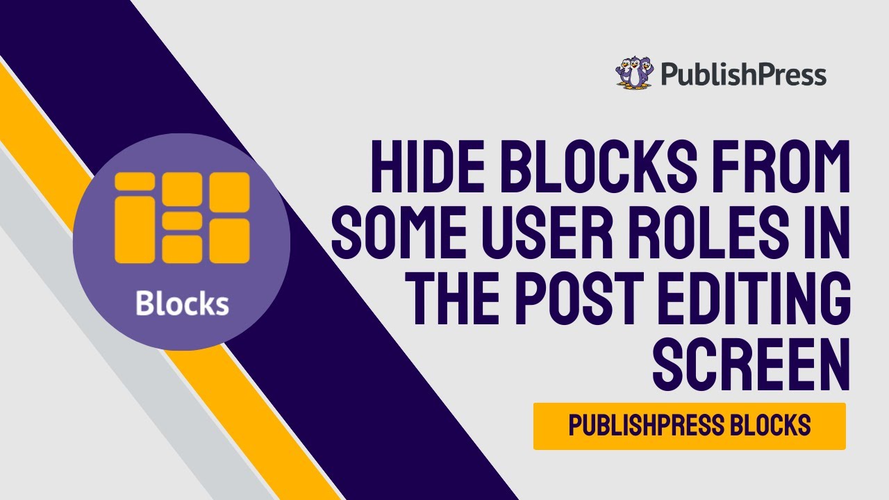 Hide Blocks from Some User Roles in the Post Editing Screen