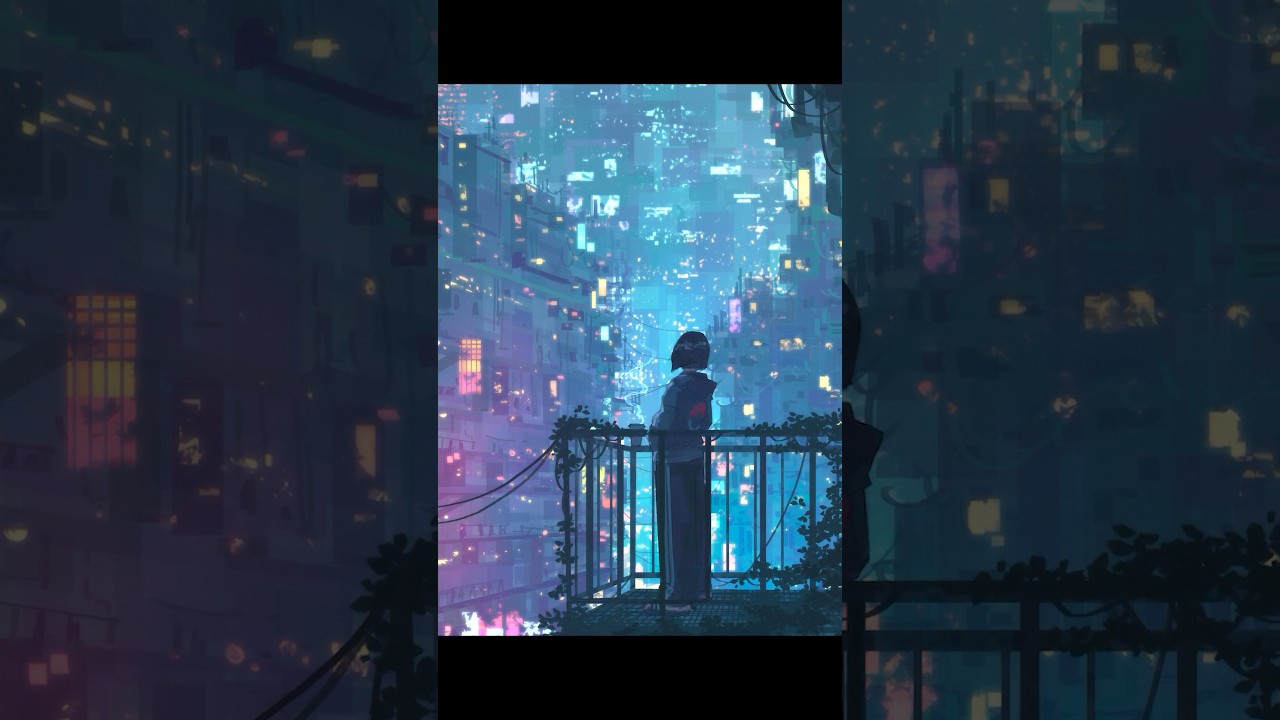 Easy Cyberpunk Scenes #arttutorial #digitalart #procreate #visdev
