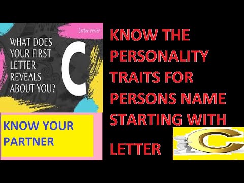 PERSONALITY TRAITS FOR NAME STARTING WITH LETTER C | KNOW FUTURE | ASTROLOGY |ZODIAC SIGN | WORD C|