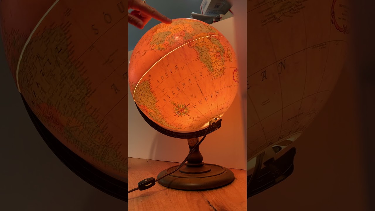 Vintage PINK 12” Replogle World Classic Series globe