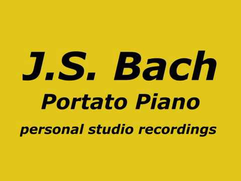 Portato Piano studio recordings Bach