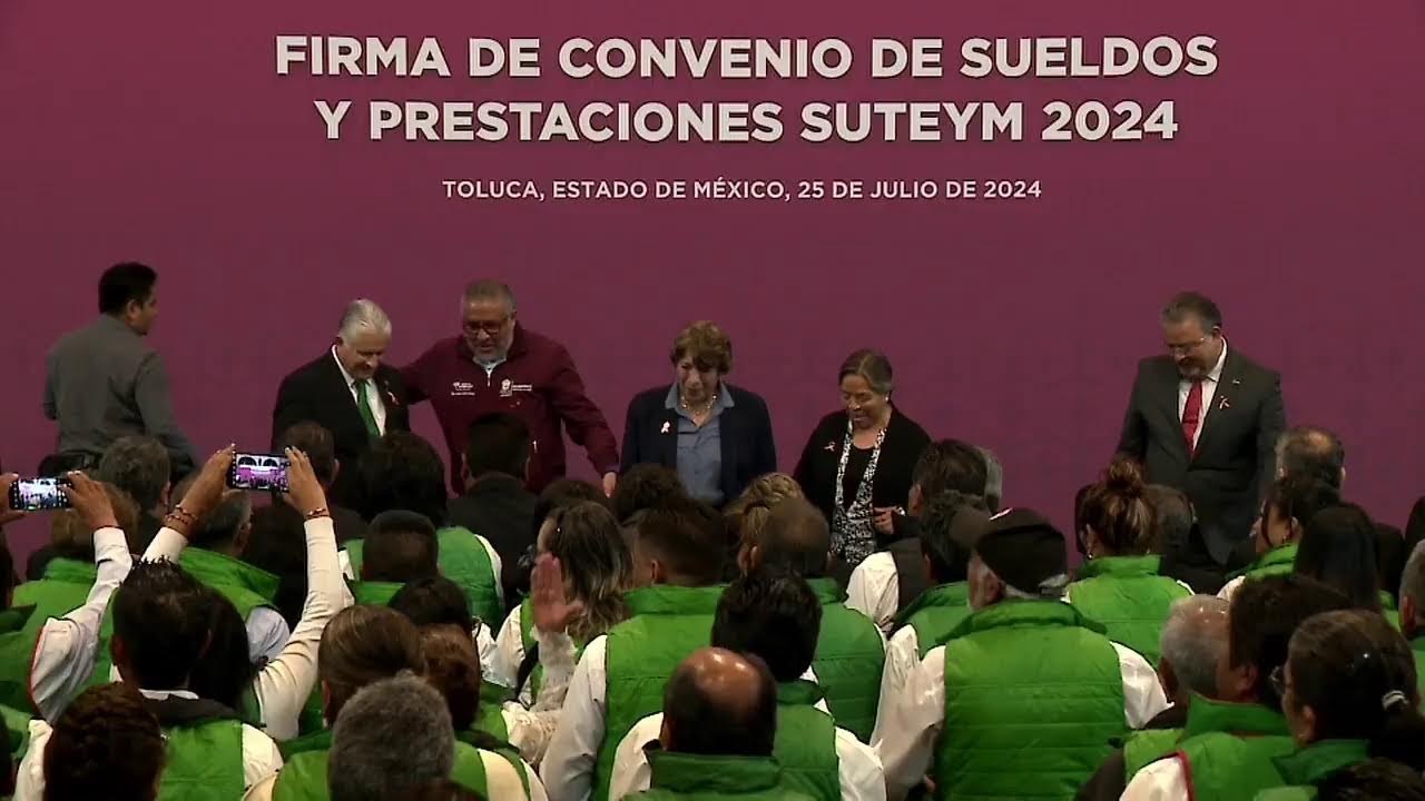 #ENVIVO | Firma de Convenio de Sueldos y Prestaciones SUTEYM 2024.