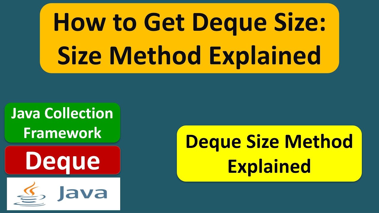 How to Get Deque Size: Size Method Explained | Java Collection Framework