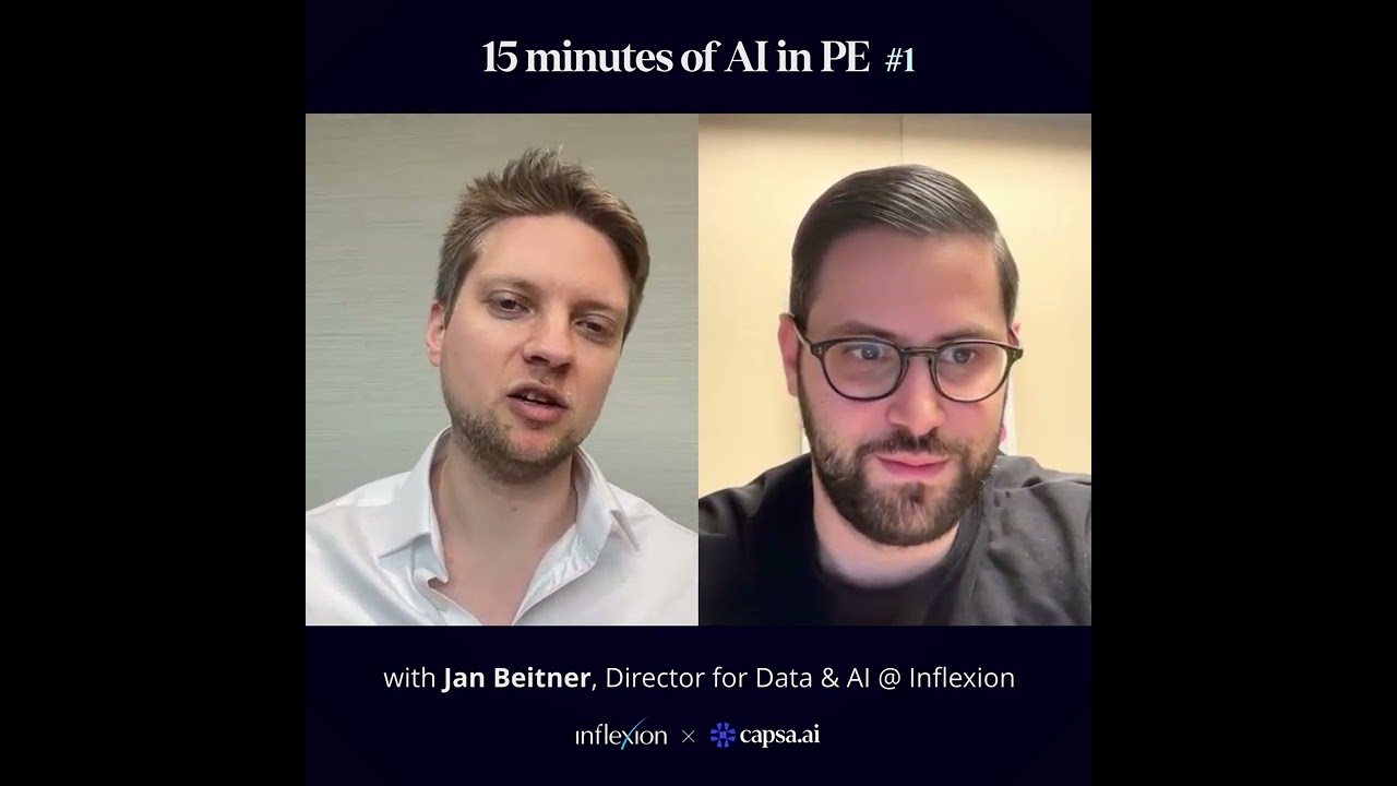 (Highlight #1) 15 Minutes of AI in PE – Jan Beitner, Director for Data & AI @ Inflexion