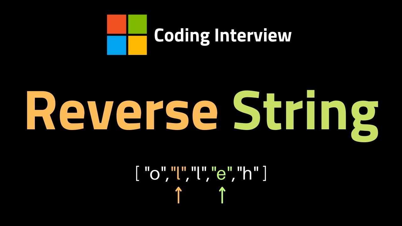 Reverse String - LeetCode 344 - Coding Interview Questions