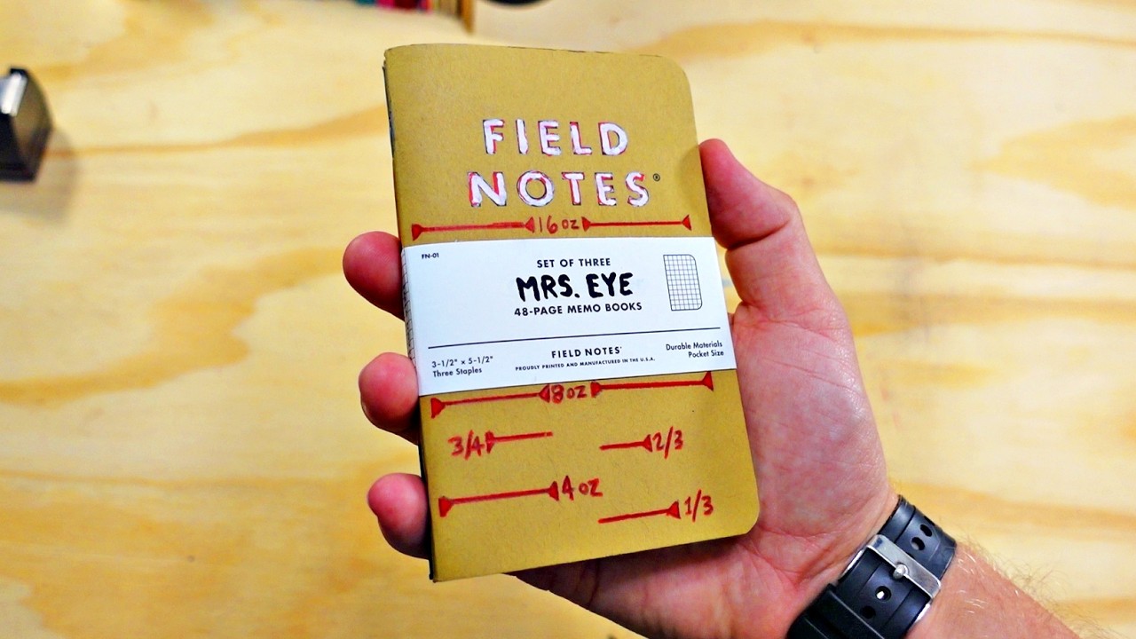 I Made Custom Field Notes for my Wife!