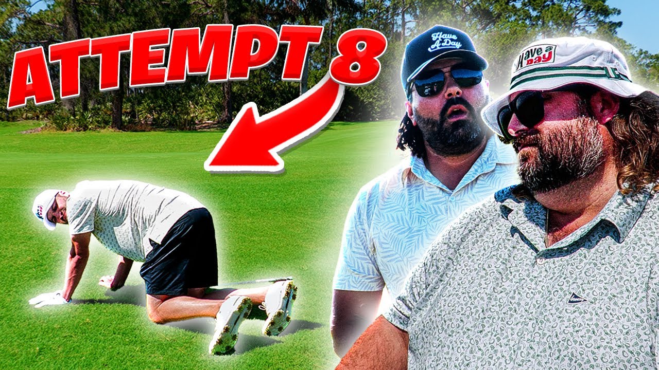 Playing Golf But We Can't Leave The Hole Until We Birdie It