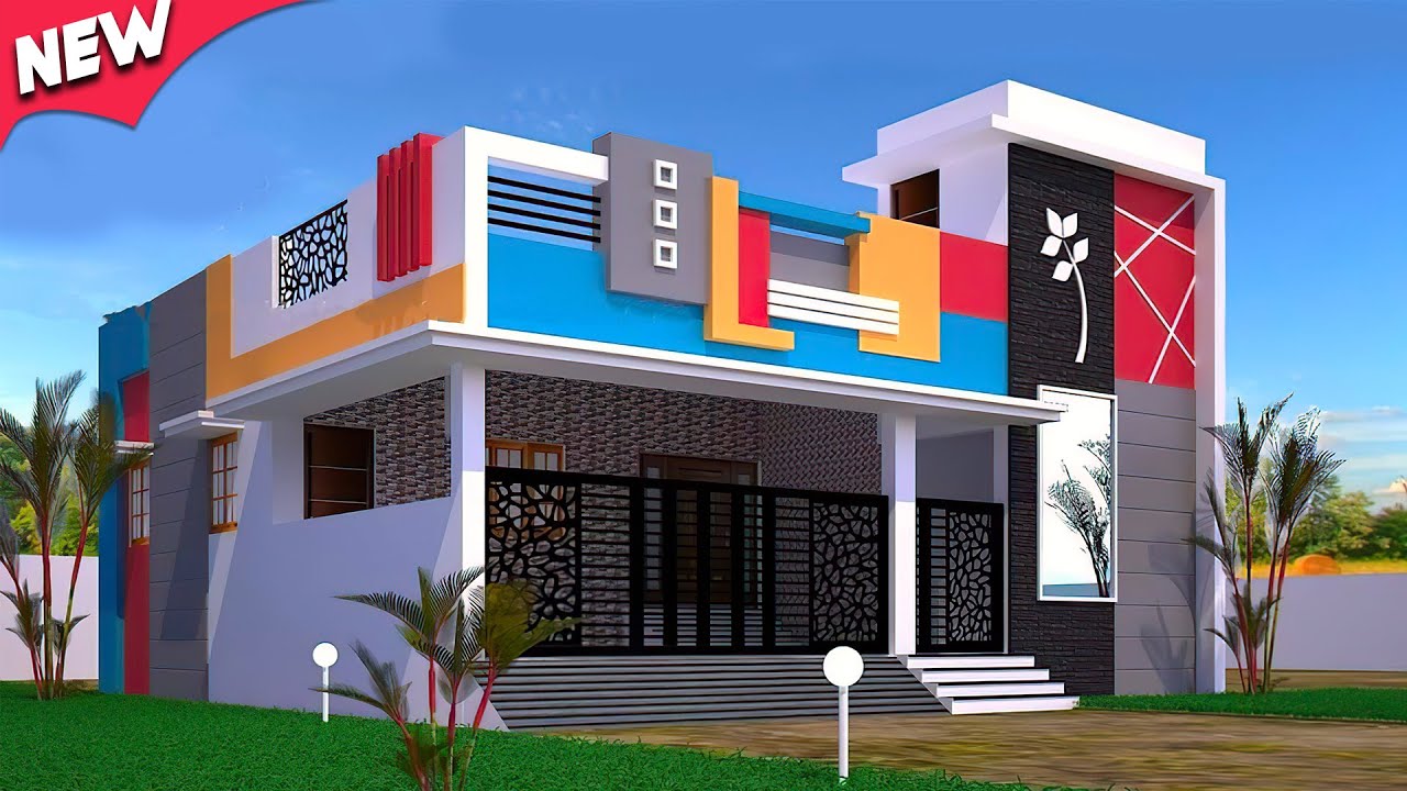 Most Beautiful Single Floor House Elevation Designs | Simple Indian House Front Elevation Designs