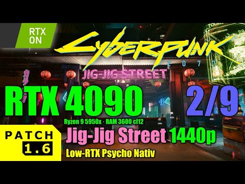 Cyberpunk 2077 Patch 1.6 / RTX 4090 - 9 5950x / 1440p / RTX on - NO DLSS - FSR / ALL Presets #2