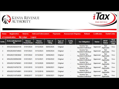 How to check if your KRA returns are Filed Properly!!