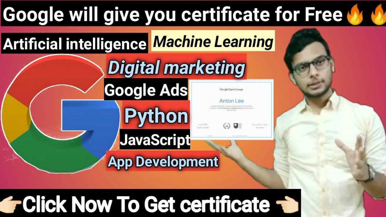 How To Get Google Certificate For Free|Google Free courses|Artificial intelligence|Digital marketing
