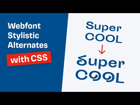 #Webfont OpenType Features with #CSS