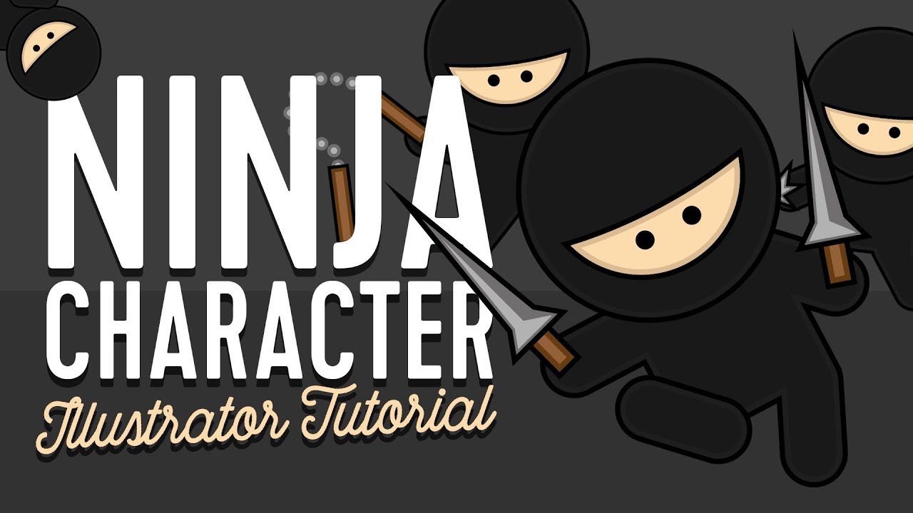 Vector Ninja Characters Beginner Illustrator Tutorial