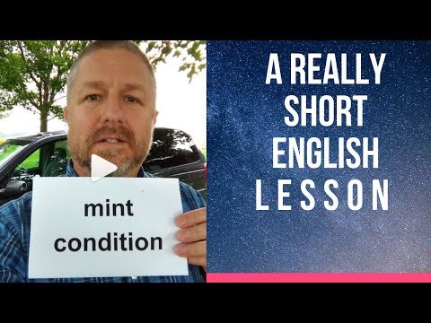 Meaning of MINT CONDITION - A Really Short English Lesson with Subtitles