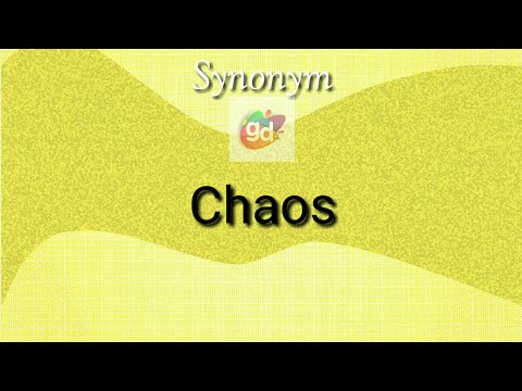 Chaos Synonym with Meaning||Googul Dictionary||