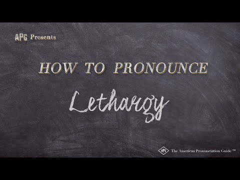 How to Pronounce Lethargy (Real Life Examples!)
