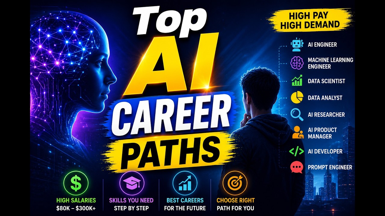 Top AI Career Paths Explained (2026) | Salaries, Skills & Best AI Jobs for Beginners