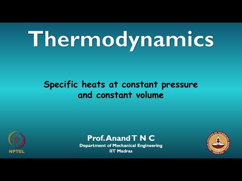Specific heats at constant pressure and constant volume Video Lecture - Crash Course: GATE ...