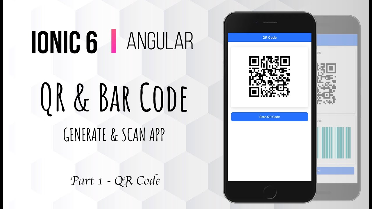 QR & Bar Code Generate & Scan - Ionic 6 Angular | Part 1 - QR Code (Capacitor & Cordova Plugins)