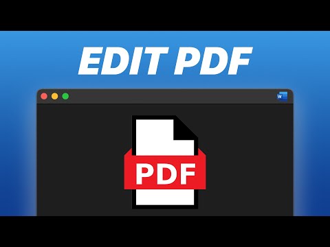 How To Edit PDF File in Laptop MS Word (Mac)
