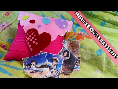 Anime Decorations DIY: Love Live UR Envelope Pocket Pillow + Cards