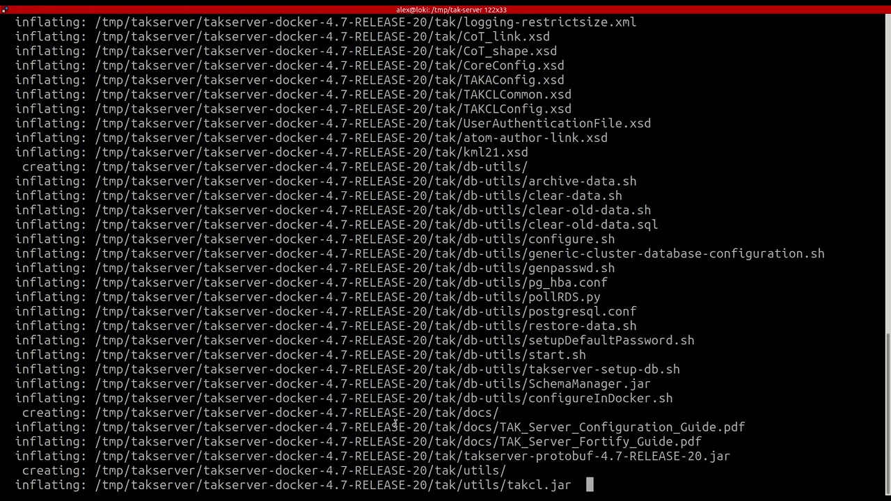 TAK Server install (Docker)