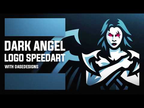 Fallen Angel eSports Logo Design + New Logo Tutorial Series?? DaseDesigns