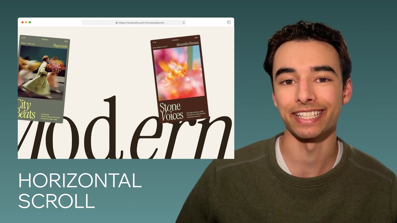 Build an immersive horizontal Scroll section | Wix Studio