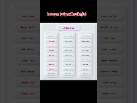 antonyms of vocabulary ll Read this video has been shared with you 💞🙏 #englishstories #speakconfid