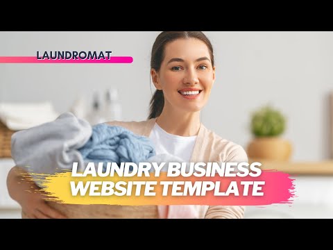 Laundromat Website Template And Website Builder: Basic And Easy To Use For Laundry Businesses