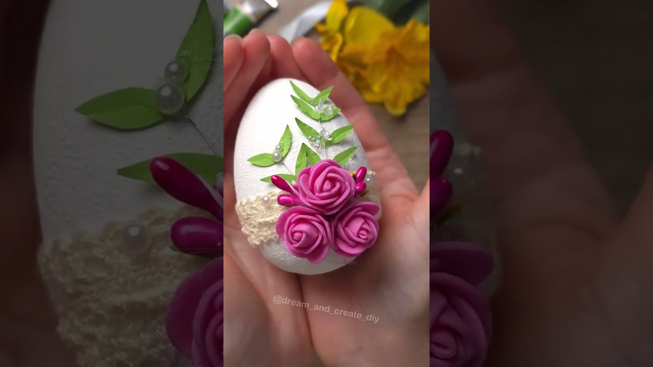 Beautiful Floral Easter Eggs Are Easy To Make