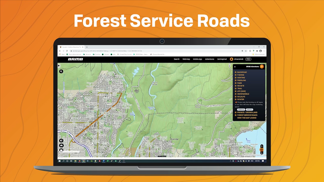 BRMB Maps - How to use the Layers on the Web Map
