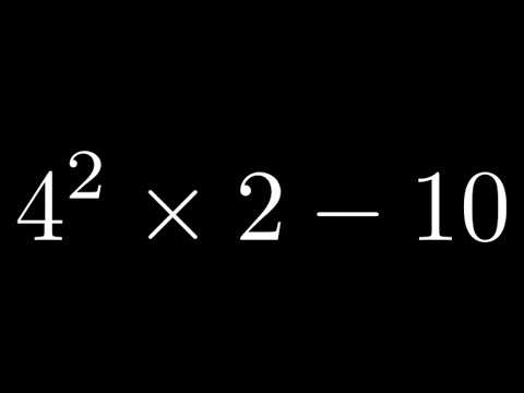 How to Simplify a Number Expression with Exponents, Mulitplication, and Subtraction