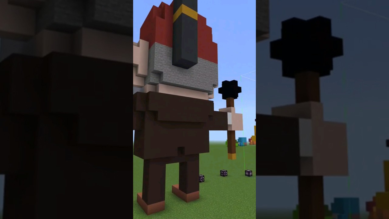I made Minecraft Gravity Falls statues (teaser) #minecraft #gravityfalls #bookofbill
