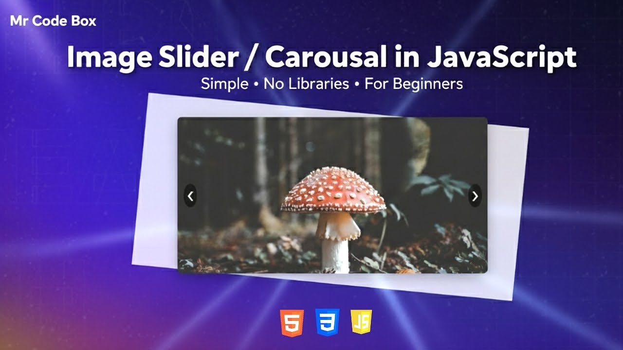 Build a Responsive Image Carousel with Arrows & Auto Slide | HTML CSS JavaScript