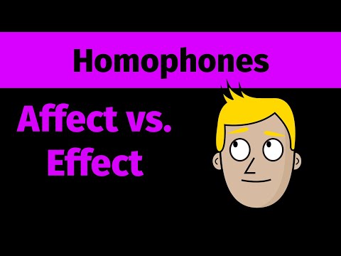 Affect Vs Effect | Homophones | Good Morning Mr. D