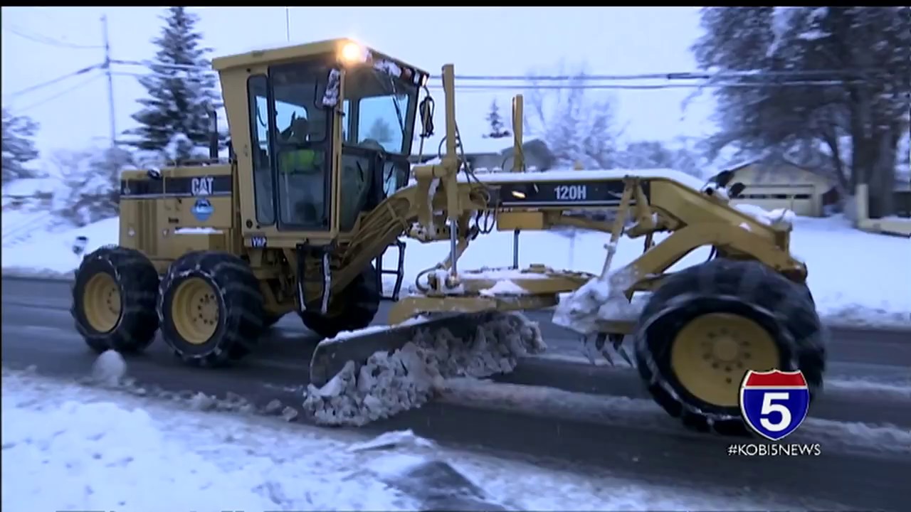 Fresh snow falls over Klamath County