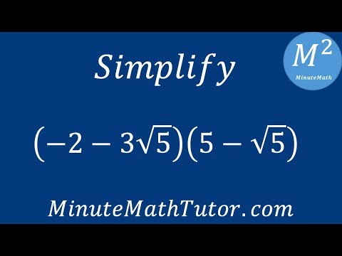 Simplify (-2-3√5)(5-√5)