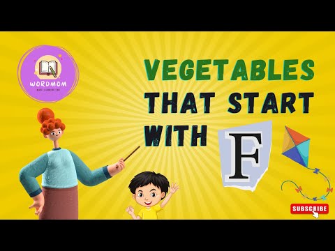 WordMom - Vegetables that start with the letter F | Teach your kids video | English Language