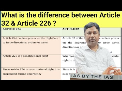 What is the difference between Article 32 and 226 quora? #upsc #upscexam #upscmotivation #article